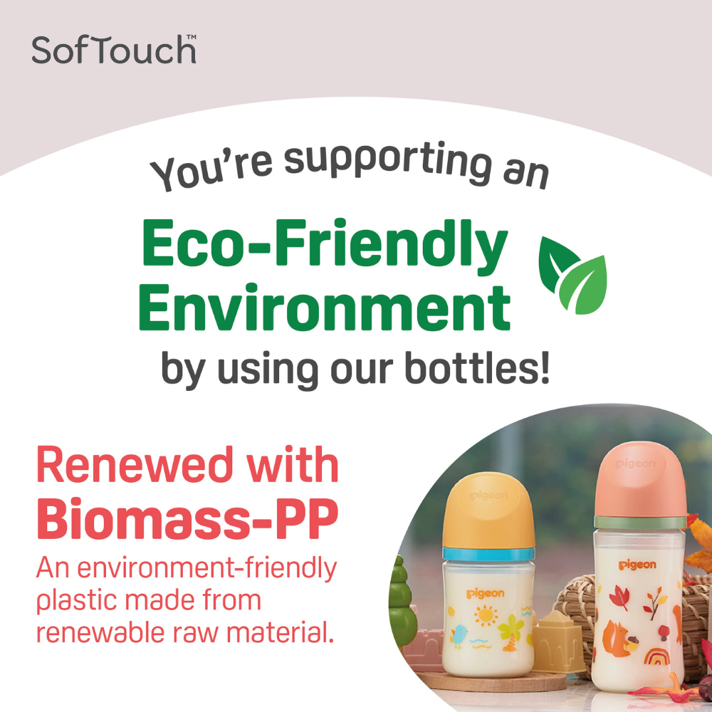 Pigeon SofTouch™ Penutup Botol Susu Leher Lebar Padan & Serasi Lut ...